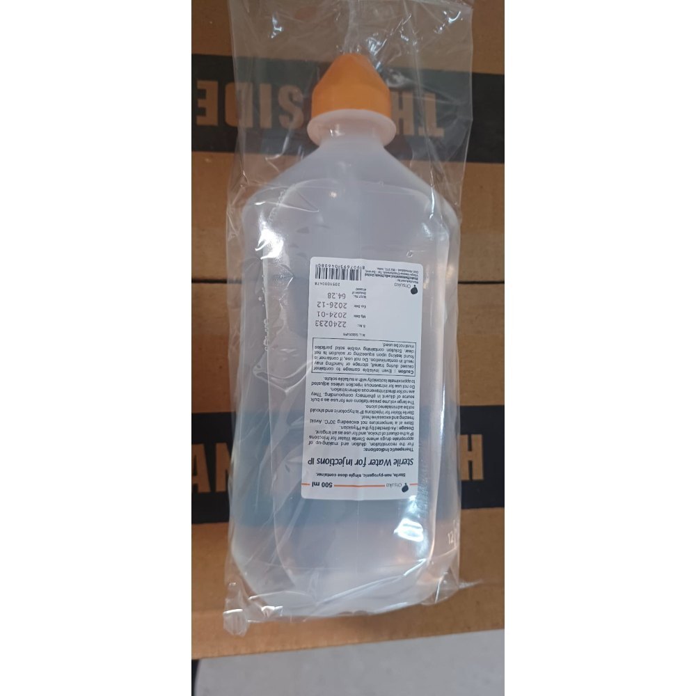 Sterile Water For Injection 500 ML - Order Now | Vezeeta Pharmacy